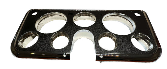 1967-1972 Dash Bezel Plastic 7 Holes Chrome/Black-C10 – Tuckers Classic ...