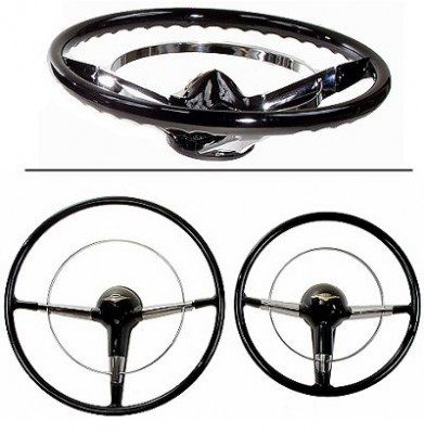 15" Chevrolet Steering Wheel Replica - Tuckers Classic Auto Parts